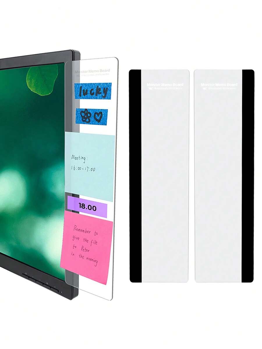 1 Piece Clear Acrylic Display Message Board, Office Supplies Desktop ...