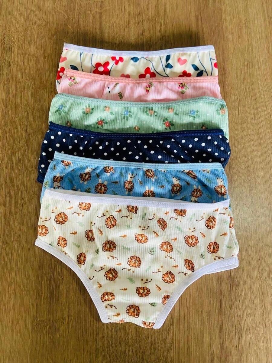 Kit 3 Calcinha Infantil Menina Estampada Criança Confortável Kids Dia a ...