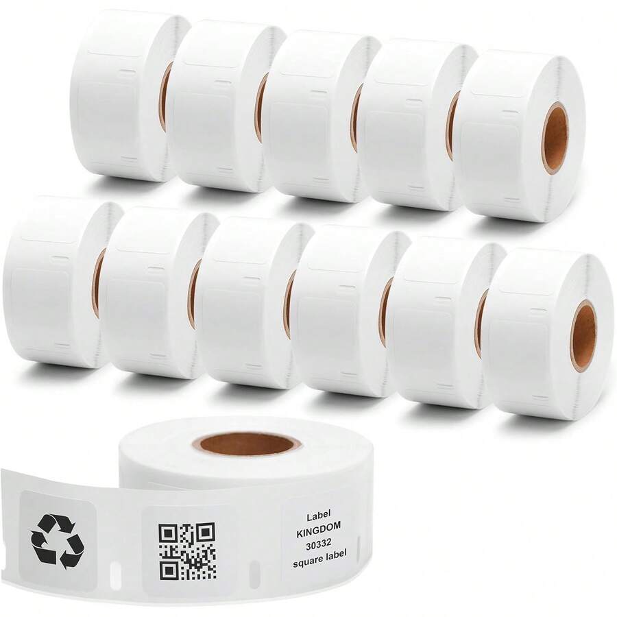 Compatible Dymo 30332 Square Label, 1" Direct Thermal Multi-Purpose ...