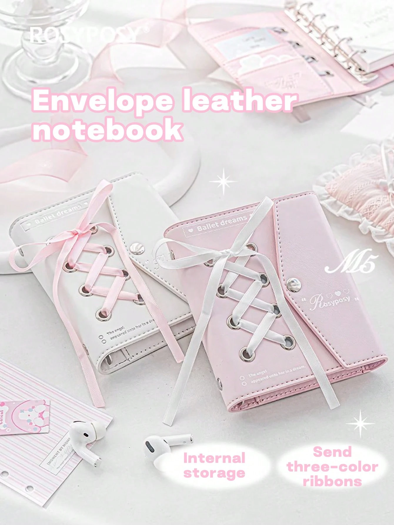 RosyPosy Flexible Design Leaflet Notebook High Aesthetics Pain Book ...