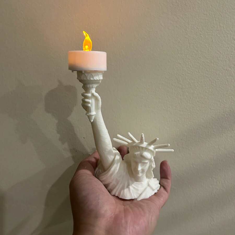 Hand-Made Monolithic Statue Of Liberty Candle Holder, Material, Indoor ...