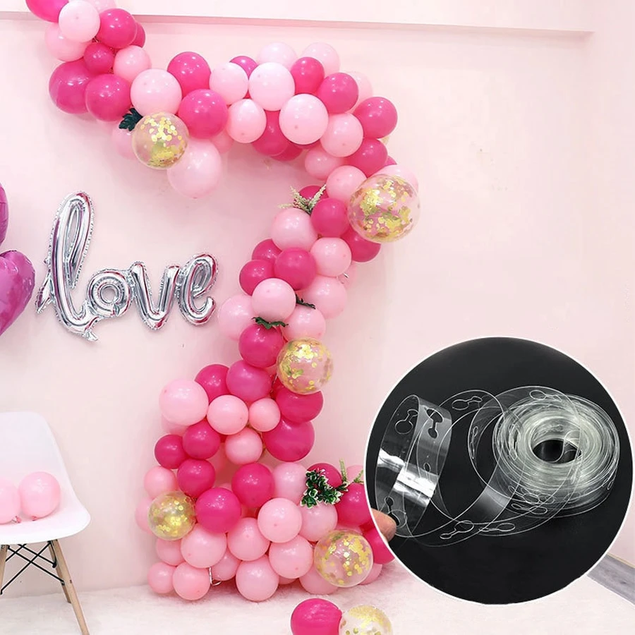 1/2rolls Balloon Chain DIY Asymmetric Latex Balloon Modeling Chain ...