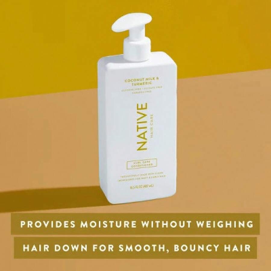 Native Coconut Milk & Turmeric Curl Care Conditioner Sulfate, Paraben ...