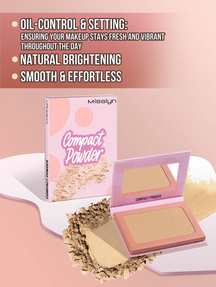 Misslyn MISSLYN-Compact Powder, Setting Powder Makeup, Shine Control ...