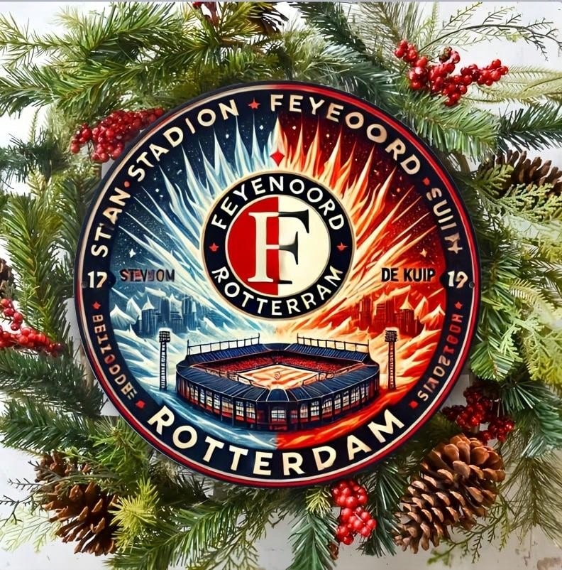 Room Decor 1pc Feyenoord Rotterdam Vintage Emblem Metal Sign, Metal ...