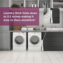 BLACK+DECKER 3 Tier Expandable Collapsing Foldable Laundry Rack For Air ...