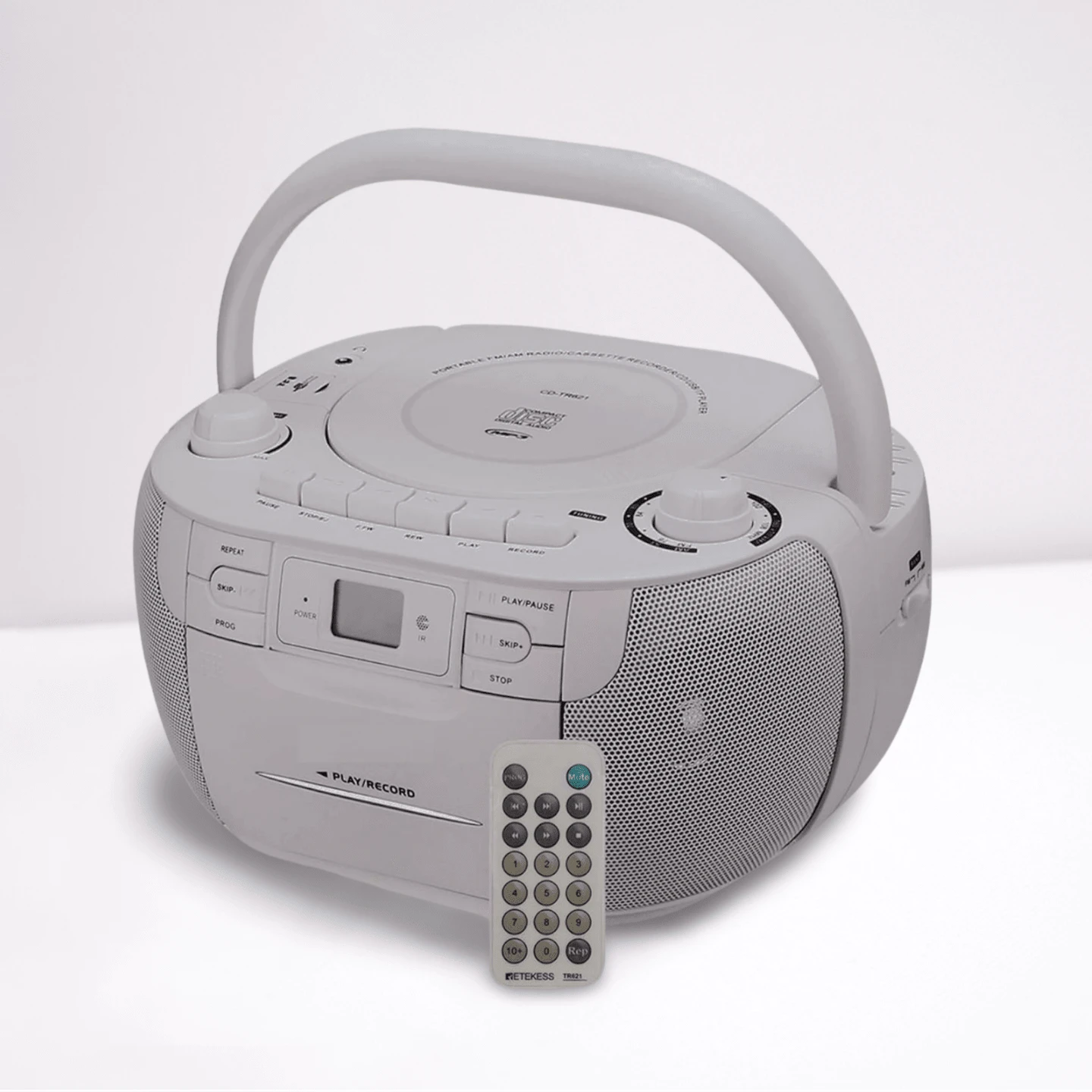 CD And Cassette Player Combo, Portable Boombox With AM/FM Radio, Tape ...