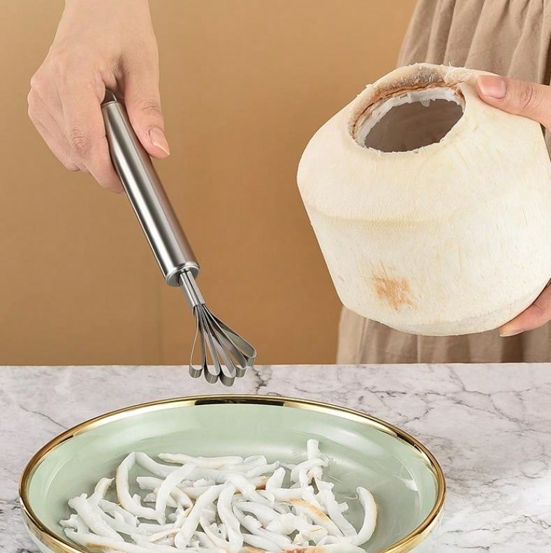 Stainless Steel 5-Claw Coconut Shredder Tool, Coconut Meat Shaver ...