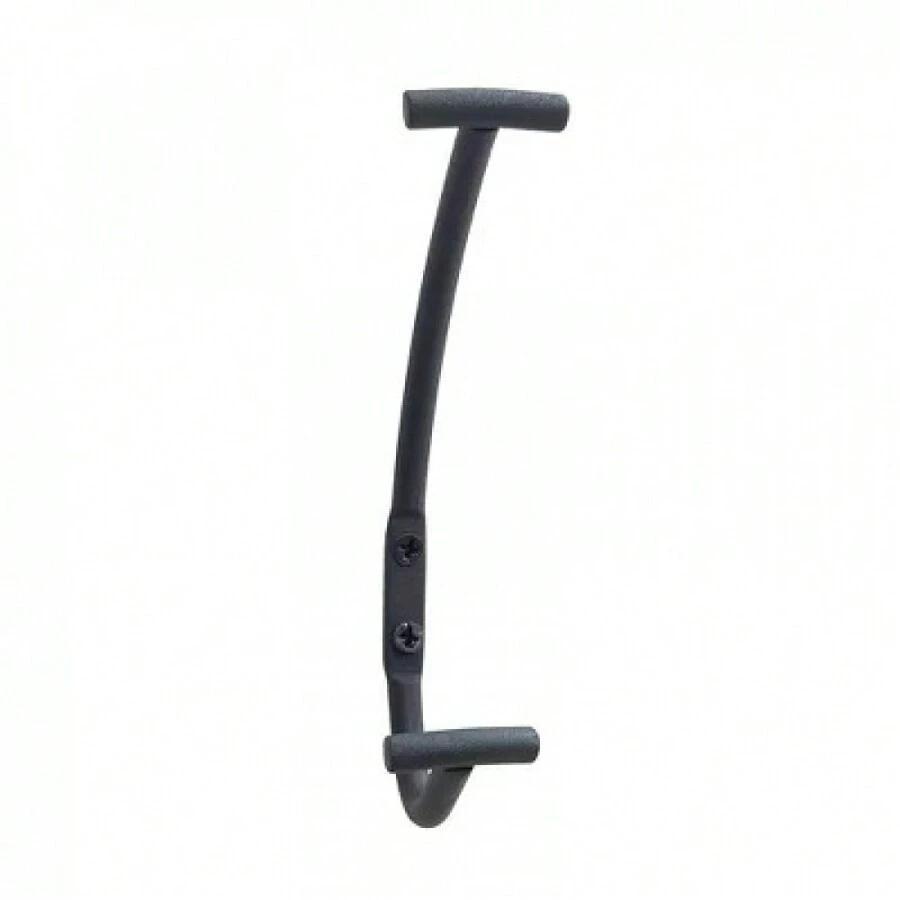 Bent Wire Hook Black Powder-Coated Steel Wall Hook, Decorative Towel ...