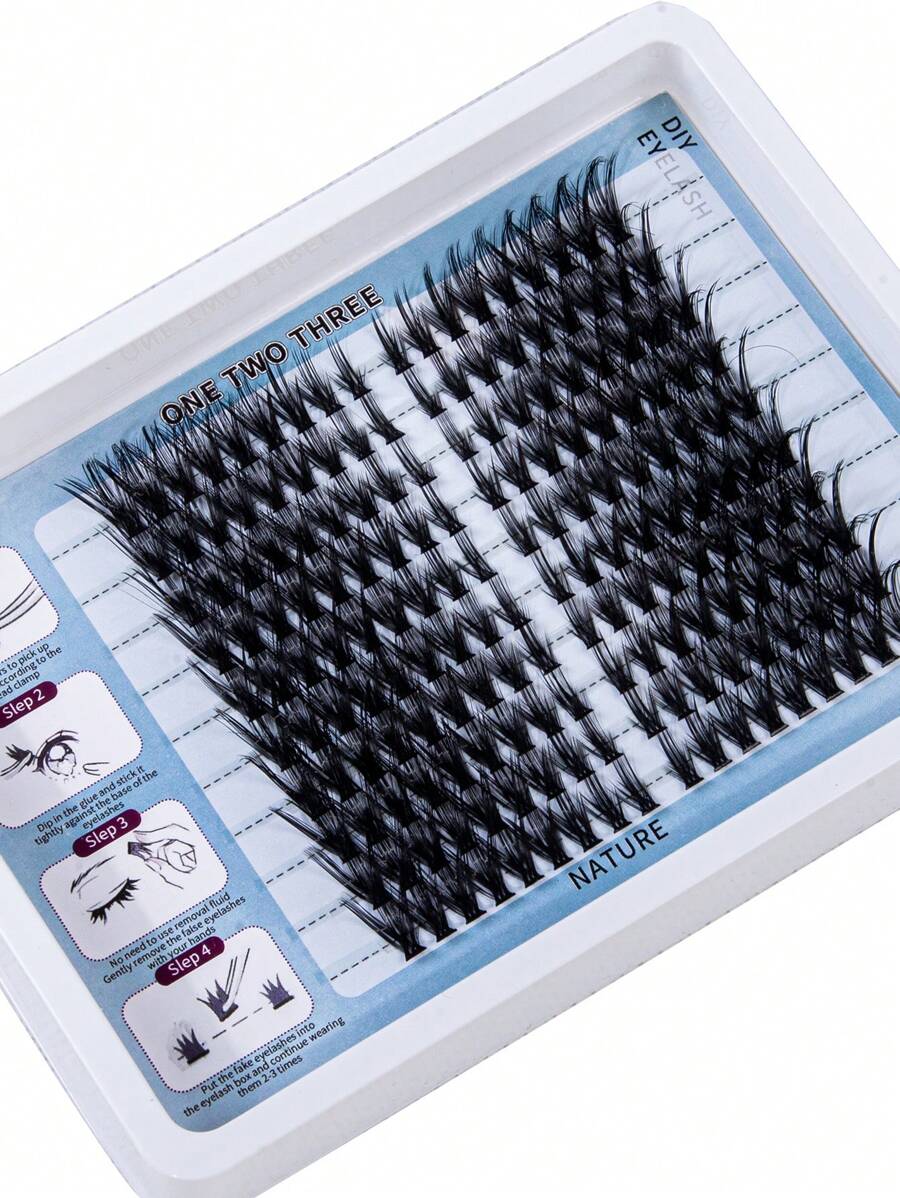 10 Pairs/Set 180pcs D Curl Thick & Full False Eyelashes, Mixed Length ...