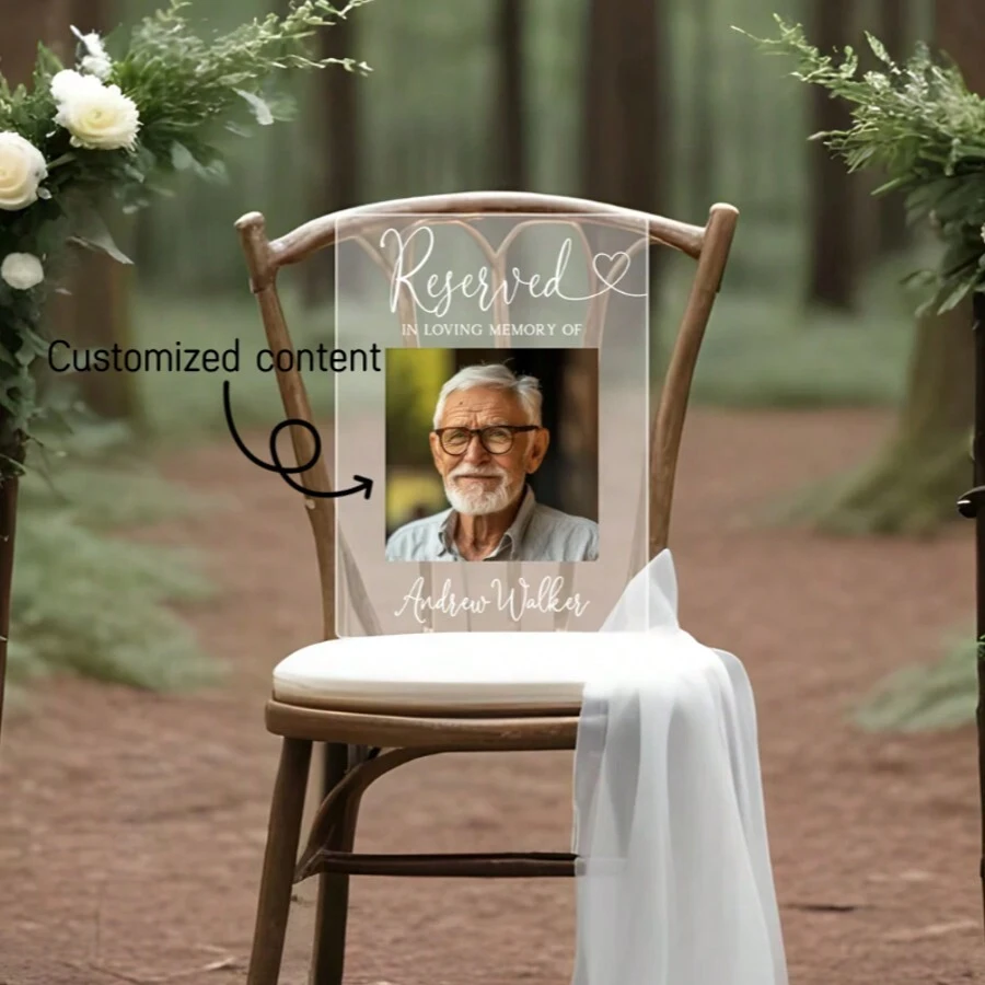 Reserved Memorial Sign, Personalized Memorial Plaque, In Loving Memory ...