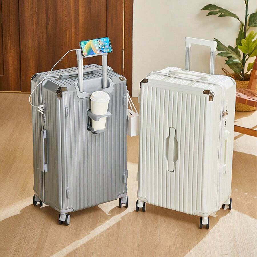 24 Inch Large Capacity Luggage With Spinner Wheels, Travel Suitcase ...
