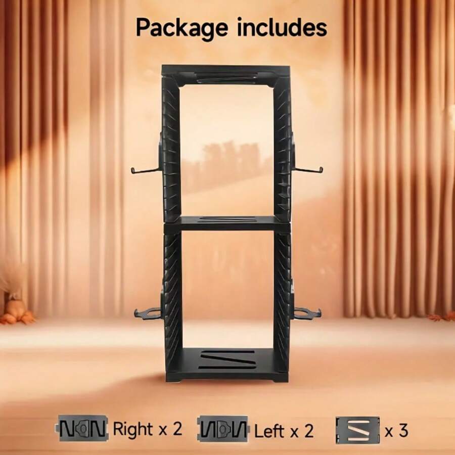 PS5 Dual Layer Game Disc Storage Box - Detachable Organizer Rack, Holds ...