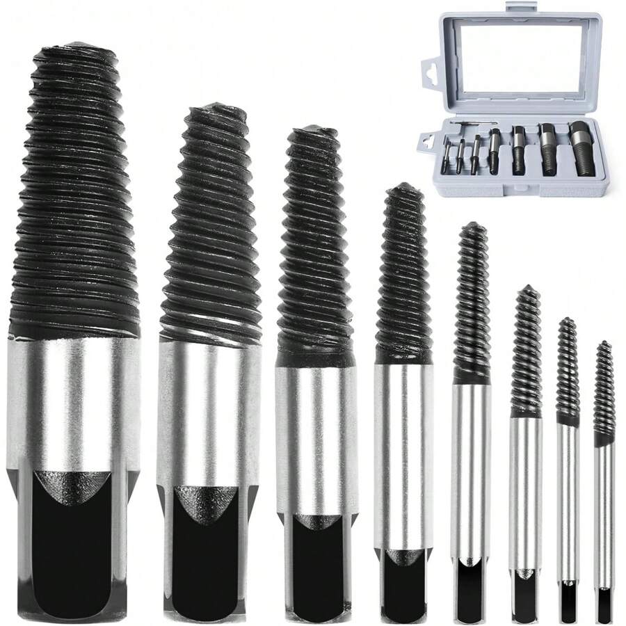 Broken Water Pipe Extractor 8pcs, Broken Water Pipe Screw Extractor For ...