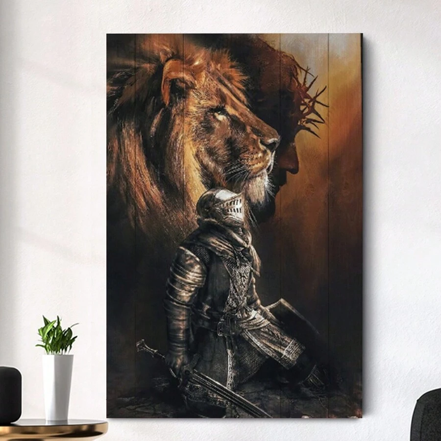 Framed-Jesus Christ, The Lion Of Judah, Warrior Of Christ, The Life Of ...