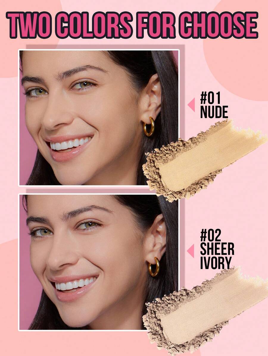 Misslyn MISSLYN-Compact Powder, Setting Powder Makeup, Shine Control, Matte Finish, Prolong ...