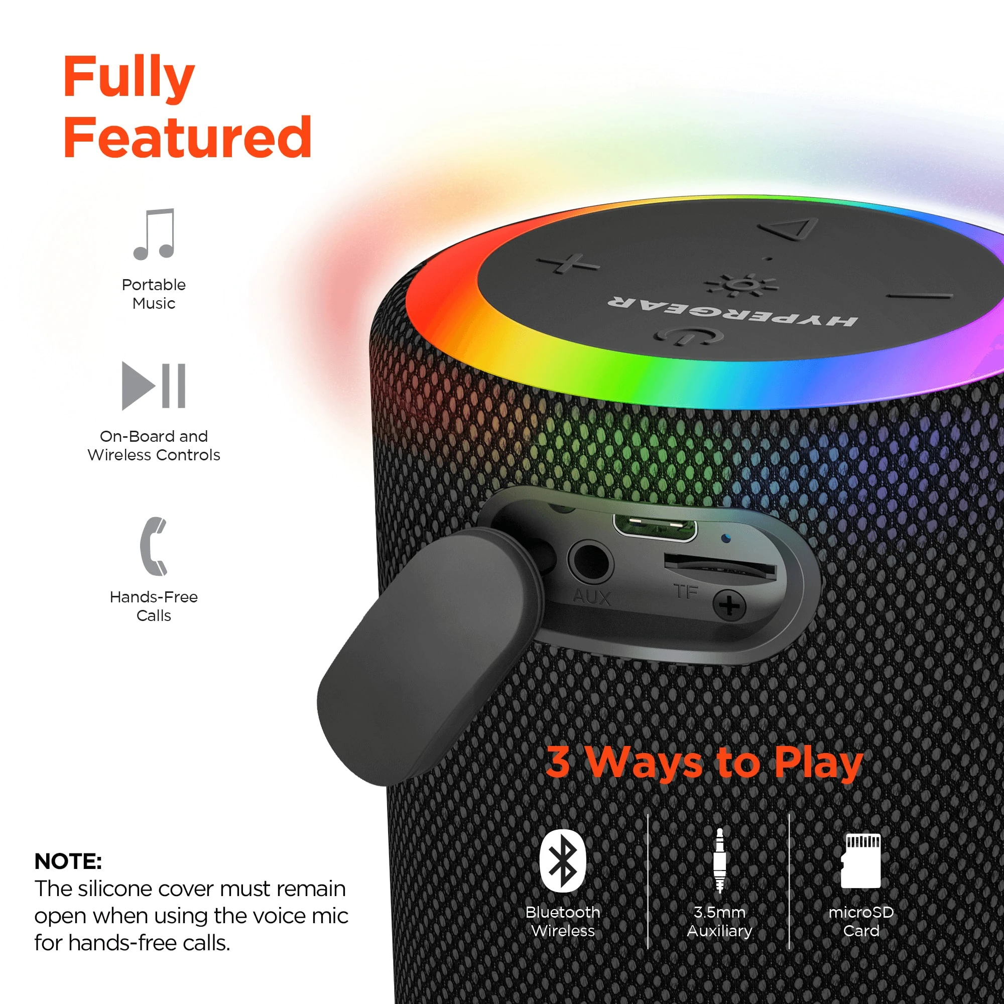 HyperGear Halo XL Wireless LED Speaker | SHEIN USA