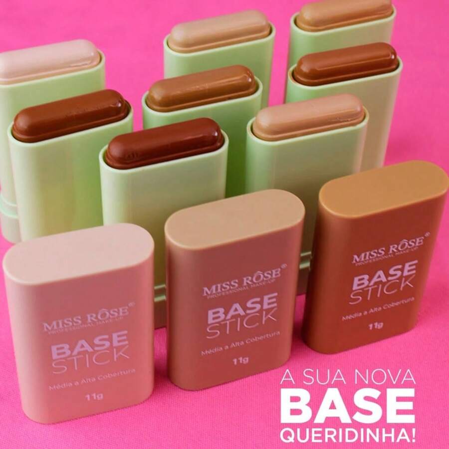 Base Stick Bastão Média a Alta Cobertura Longa Duração Miss Rose ...