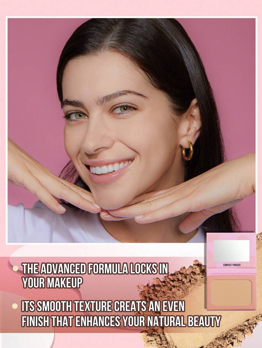 Misslyn MISSLYN-קומפקט פודרה, איפור אבקתי מקבע, בקרת ברק, גימור מאט ...