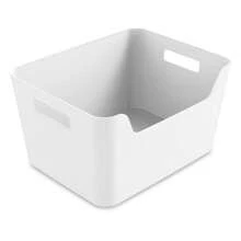 Large Easy Access Storage Bin, White | SHEIN USA