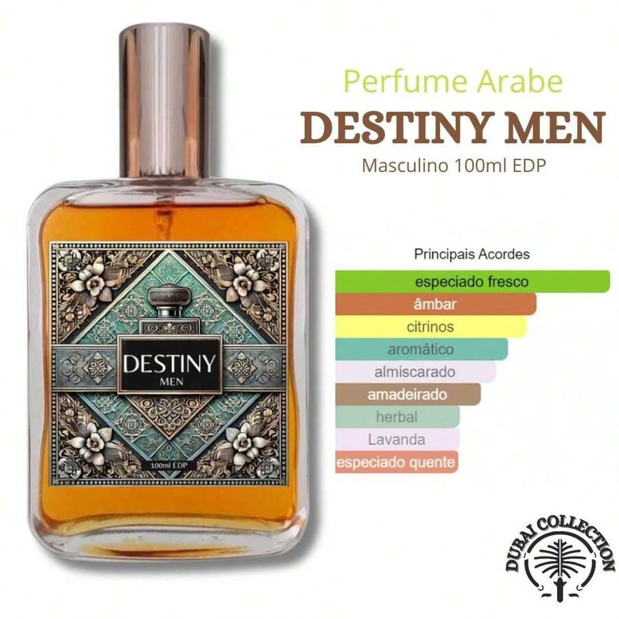 Perfume Destiny Men Arabe EDP 100ml Masculino- Árabe Oriental ...
