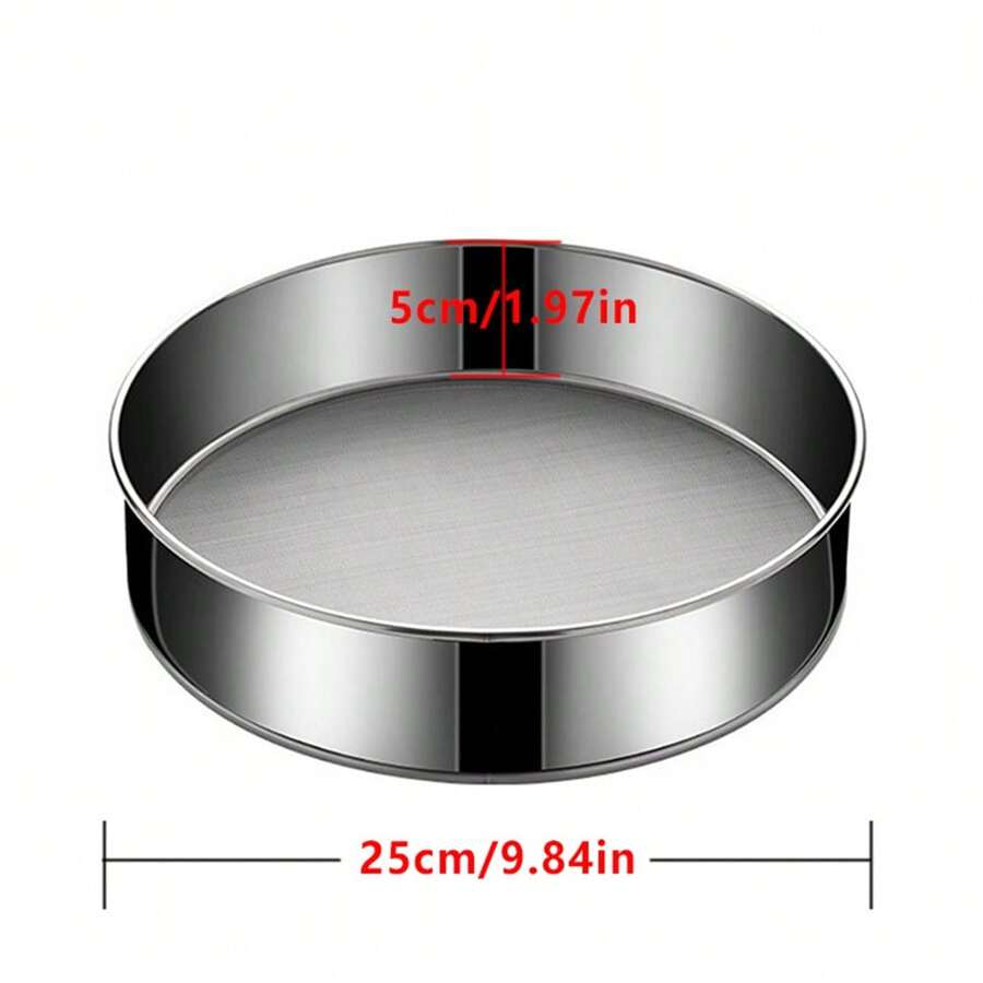 1pc Stainless Steel Ultra Fine 40 Mesh Filter Kitchen Flour Screen ...