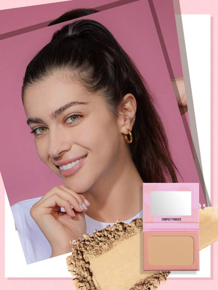 Misslyn MISSLYN-Compact Powder, Setting Powder Makeup, Shine Control, Matte Finish, Prolong ...