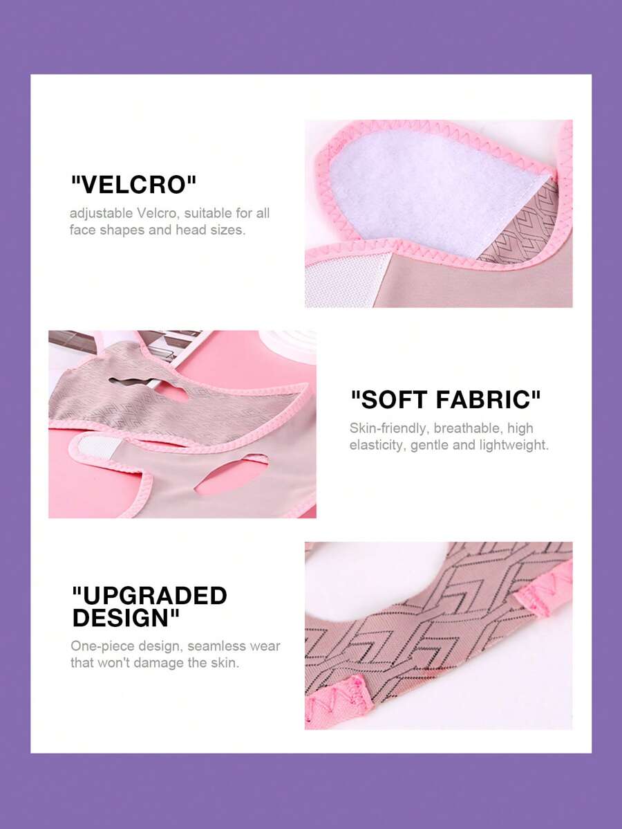 [1pcs] New Facial Wrinkle Sleep Compression Mask, V-Shaped Face Lifting ...