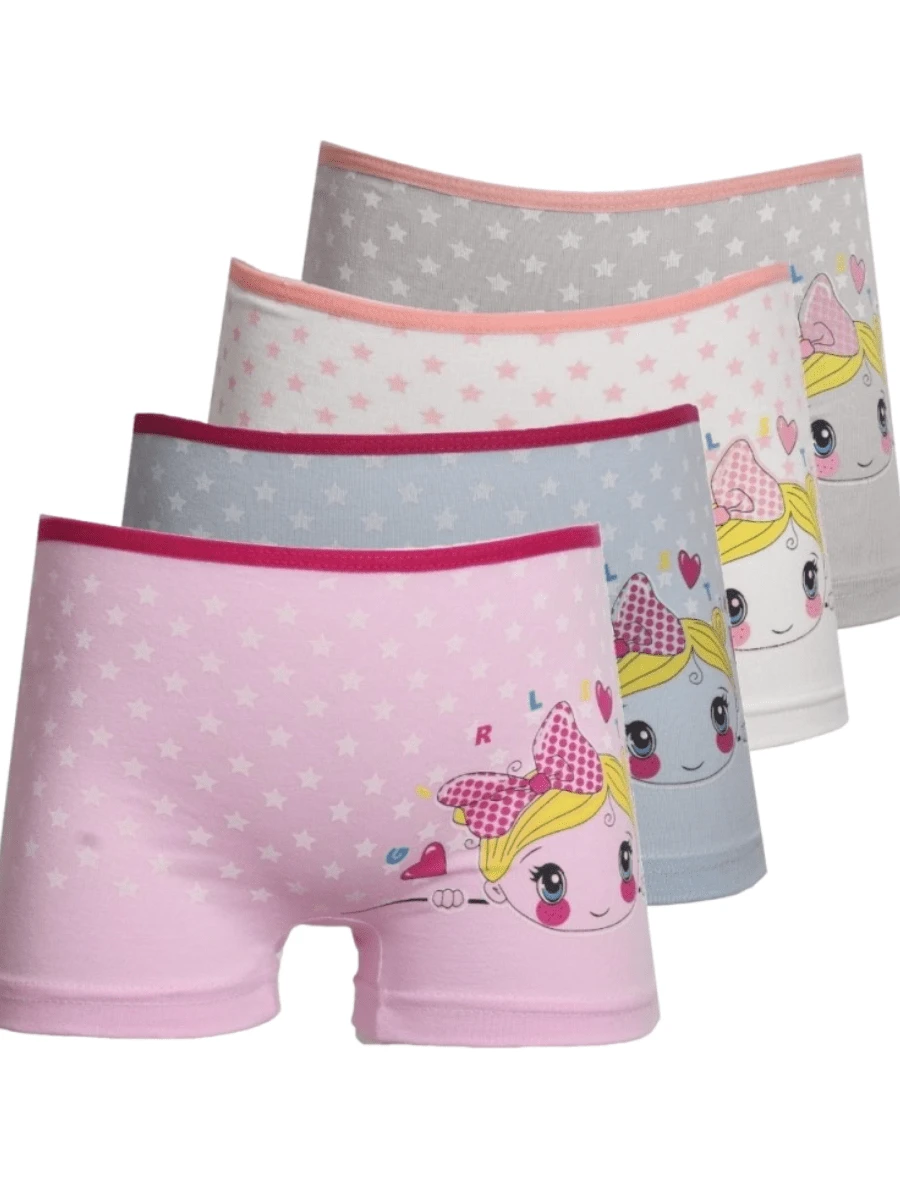 Kit 9 Calcinha de Menina Infantil Box/Boxer Conforto e Estilo Algodão ...