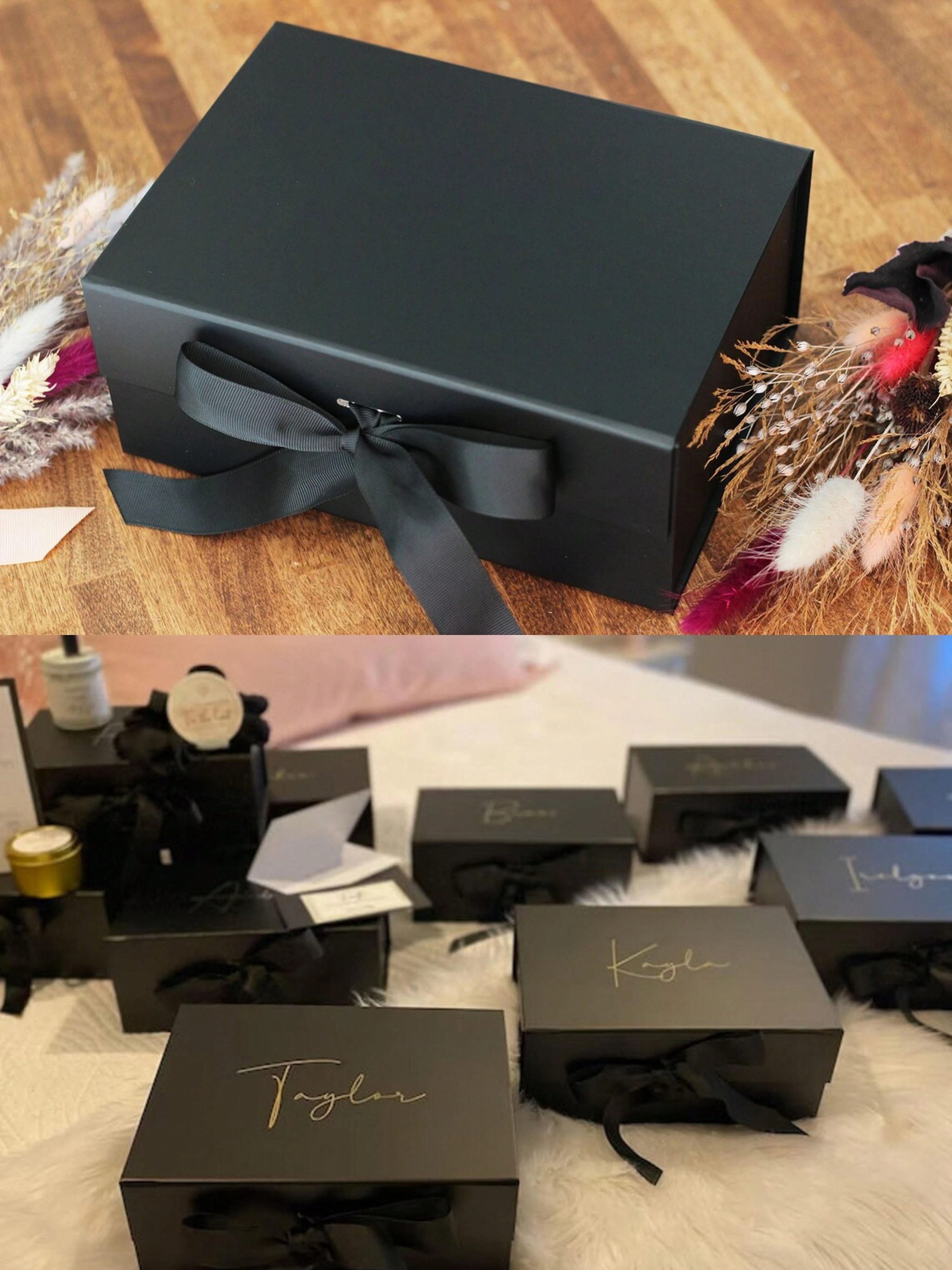Cajas de regalo pequeñas con tapas para regalos, cajas vacías simples ...