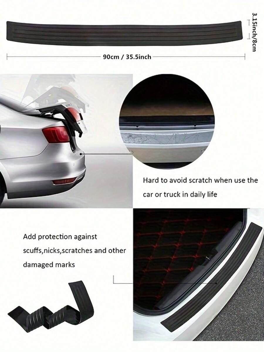 Car Trunk Door Frame Guard Strip, Anti-Scratch And Anti-Collision ...