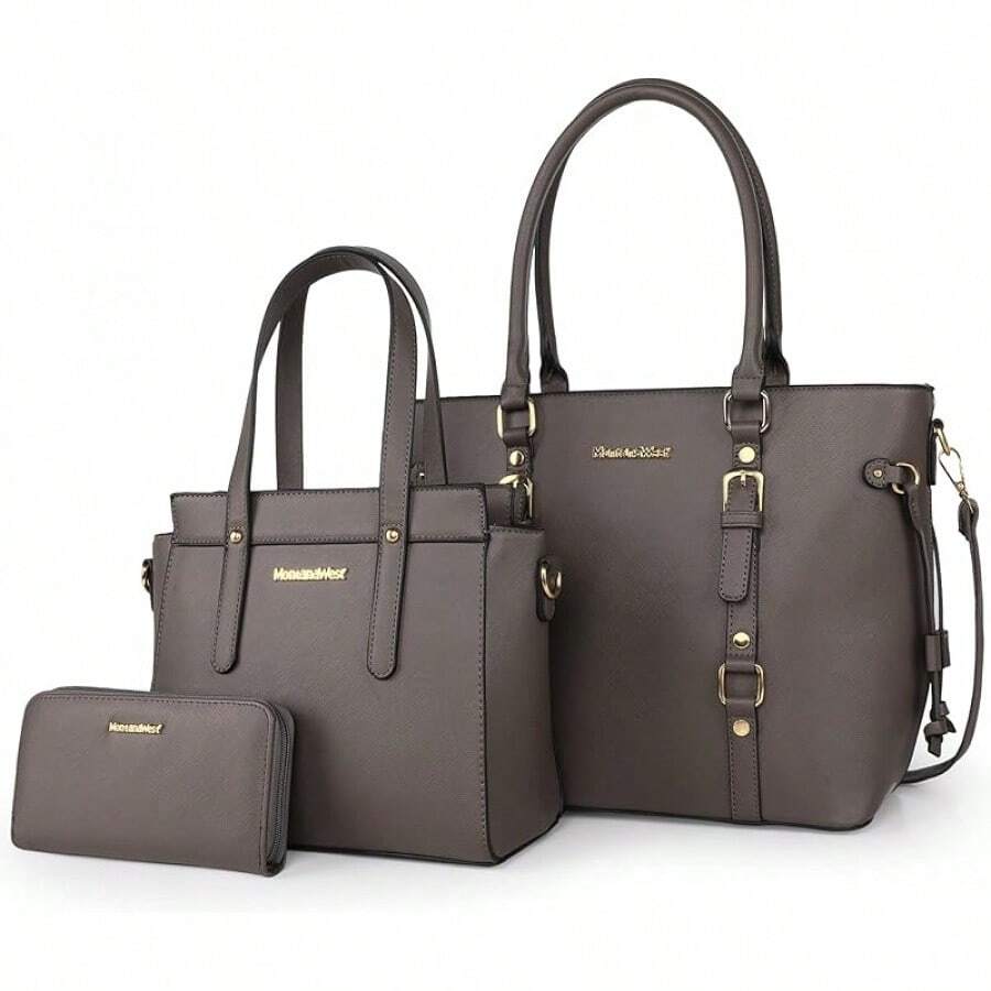Montana West 3PCS Purses Women Tote Bag And Wallet Set Shoulder Satchel ...