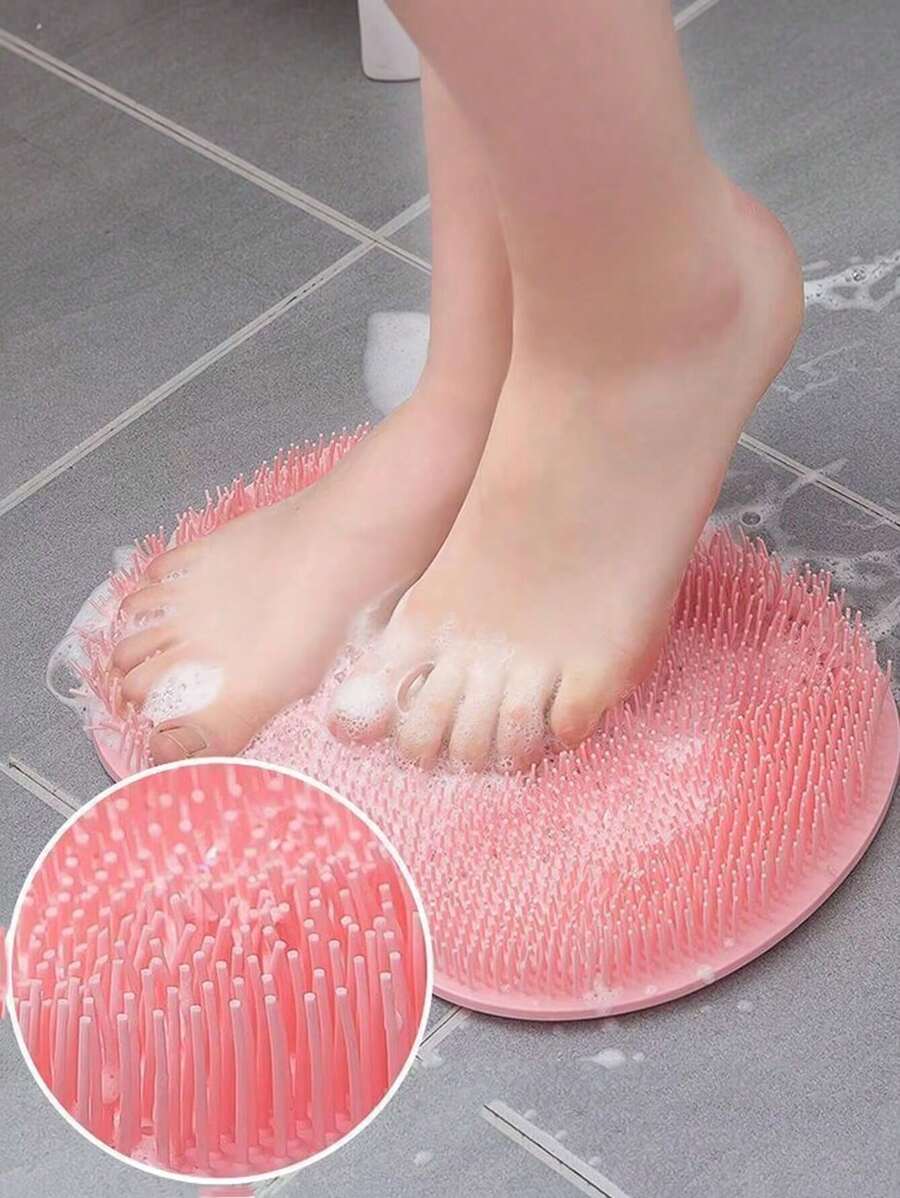 1pc Slouchy Exfoliating Back Brush Scrubber, Anti-Slip Bathroom Wall ...