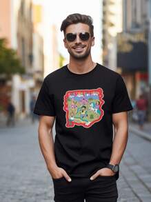 T-Shirt Blouse Writing System Of A Down Rock Drawing | SHEIN Nederland