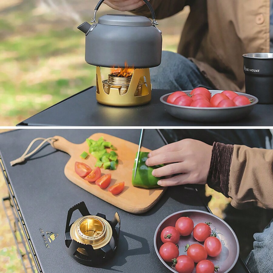 Camping Draagbare Mini Alcohol Brander Verstelbare Vuurkracht Benzine ...