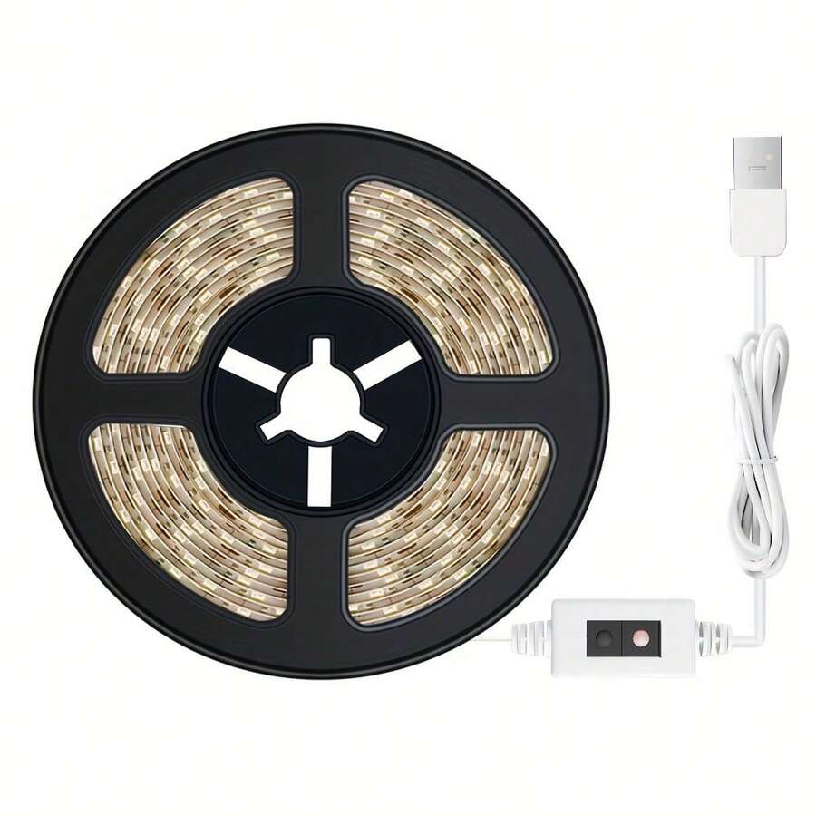 Warm White USB Motion Sensor LED Under Cabinet Light Strip - Touch ...