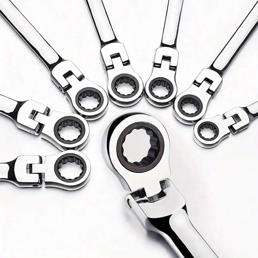 1pc High-Quality Universal Open-End Ratchet Wrench Set - Made Of Chrome ...