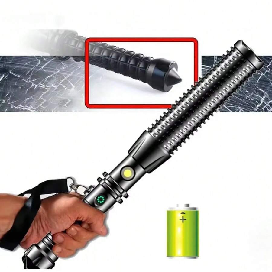 1pc Emergency Flashlight, Sports Defensive Wolf Tooth Club, Camping ...