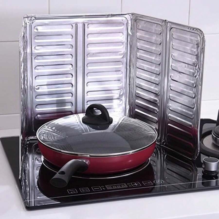 Aluminum Foil Oil Splash Guard, Gas Stove Heat Insulation Board ...