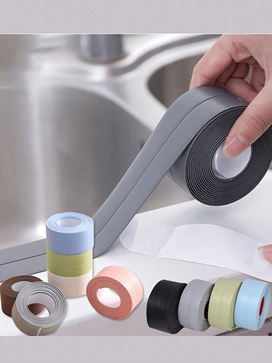 Waterproof PVC Caulk Tape, Self-Adhesive Sealing Strip For Kitchen ...