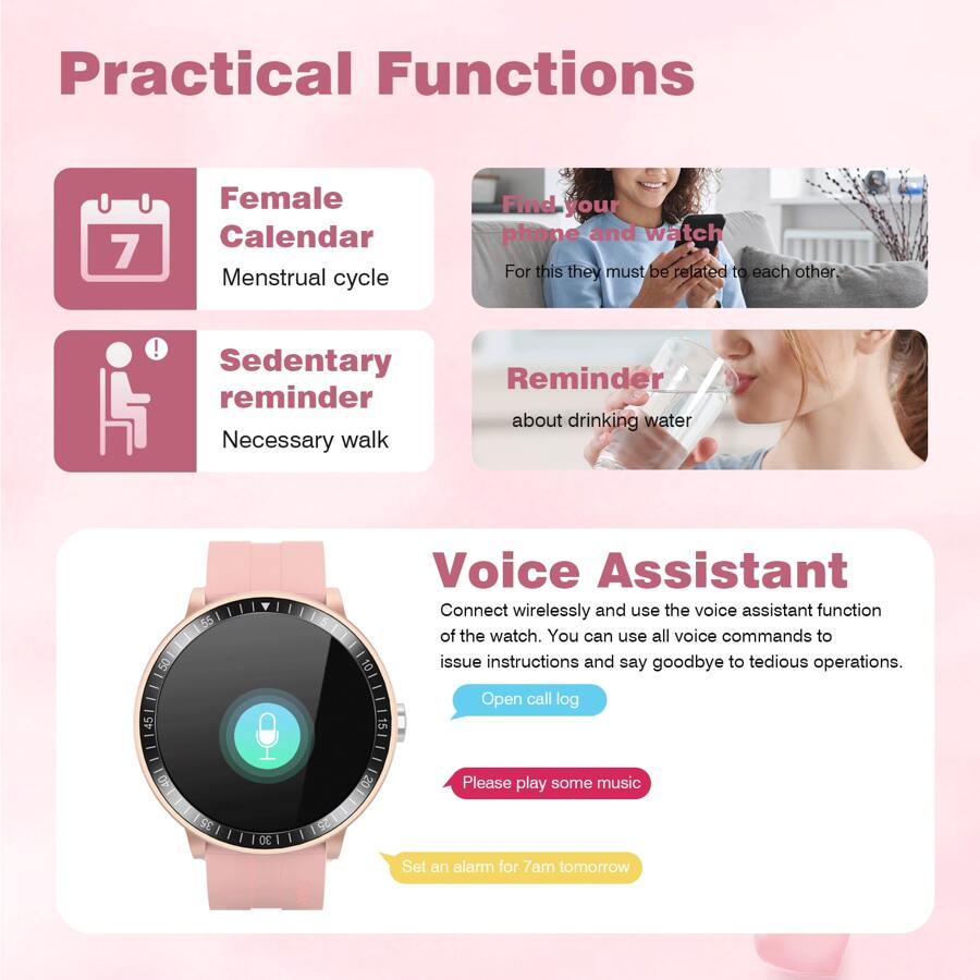 Smartwatch, llamada/marcación inalámbrica, múltiples modos deportivos ...