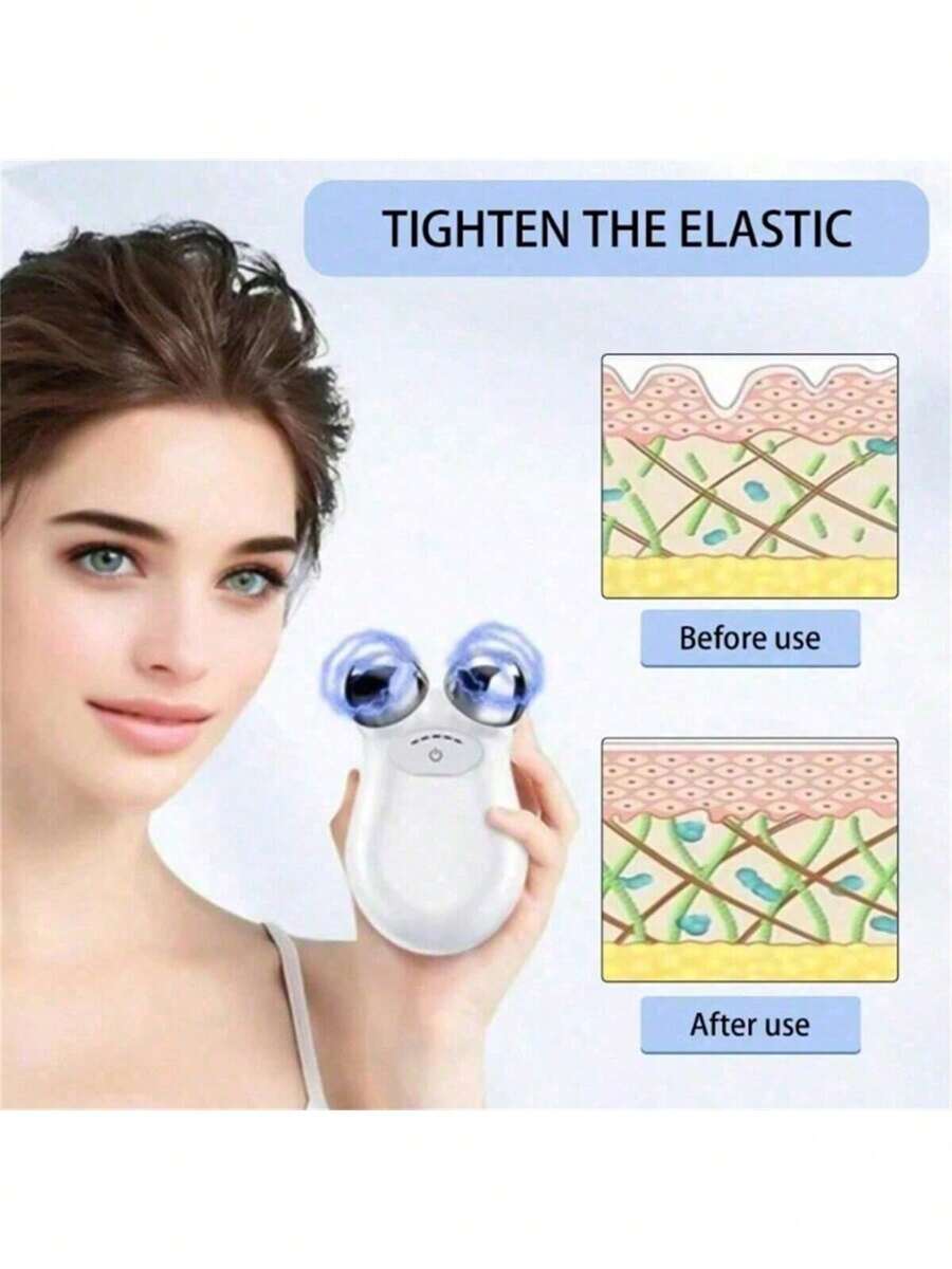 New Rechargeable Face Massager Electric Micro-Current 3D EMS Firming ...