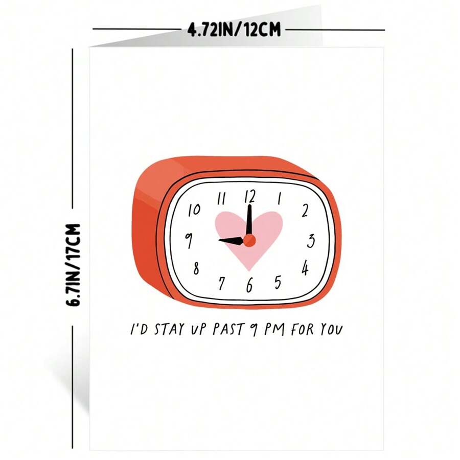 I'D Stay Up Past 9Pm For You Greeting Card | Valentine'S Day Card | Funny & Punny Cards ...