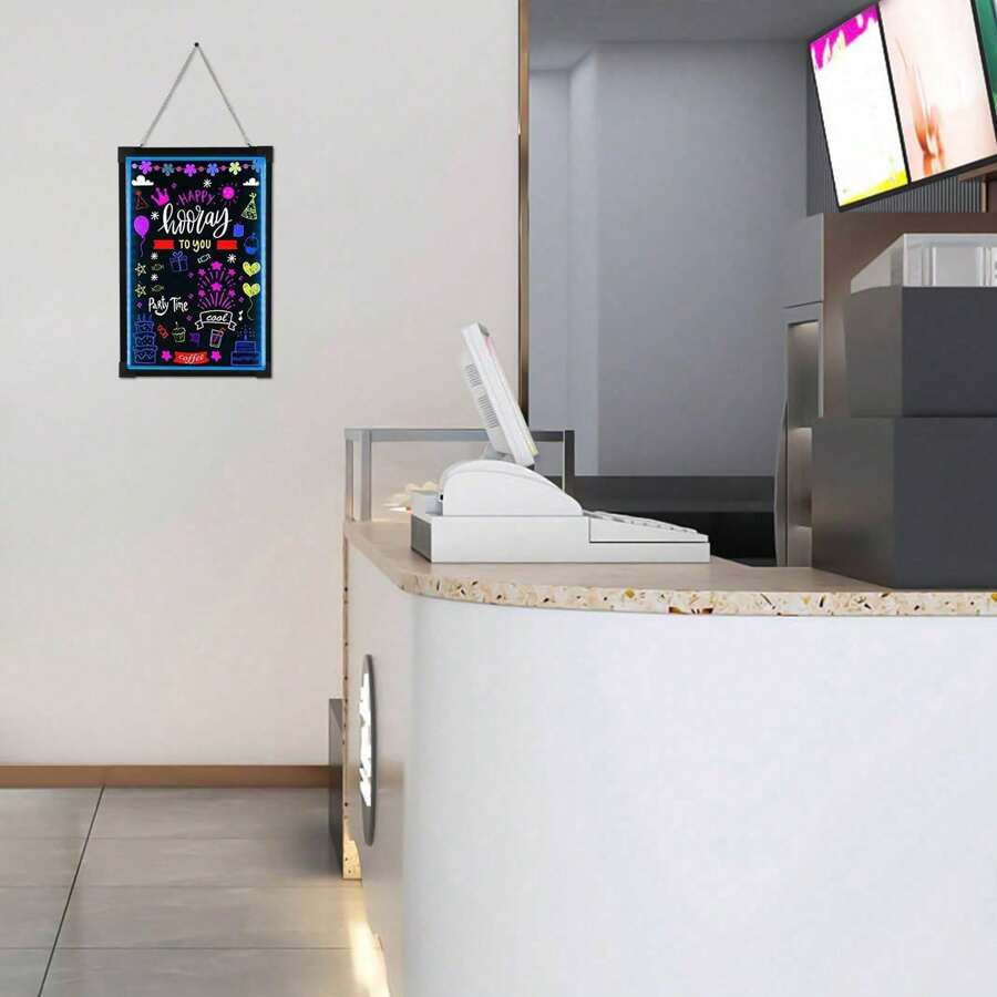 24x32 LED Message Board With 7 Color Options And 18 Light Effects ...