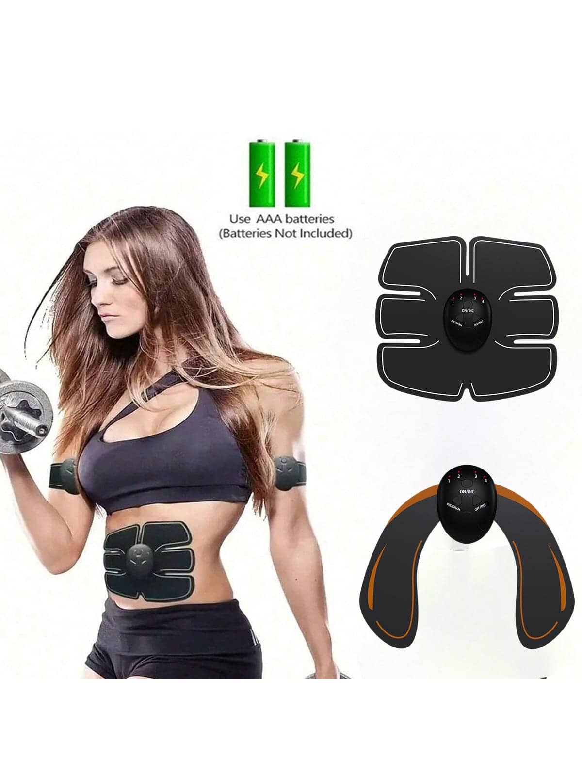 EMS Muscle Stimulator Trainer Intelligent Fitness Abdominal Training ...