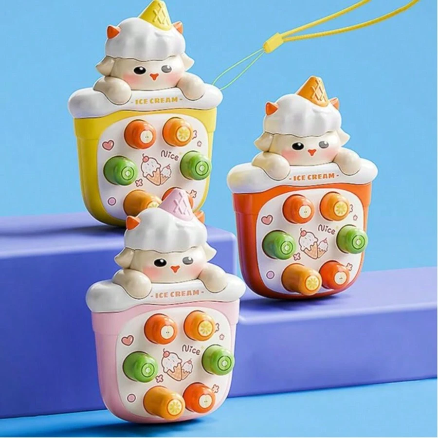 Ice Cream Whack-A-Mole Mini Desktop Popper Game With Whistle & Lanyard ...