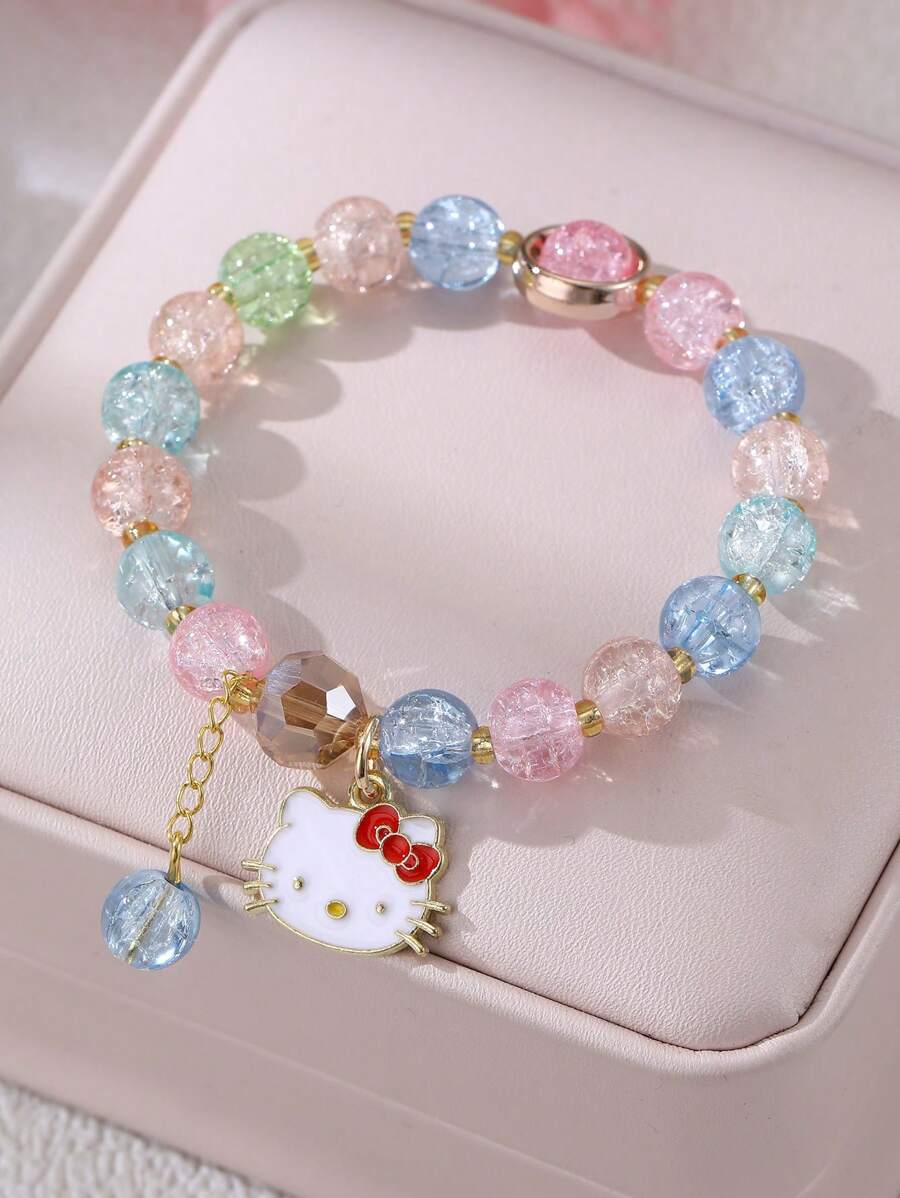 Sanrio 1 Pc Sanrio Kuromi, My Melody, Pompompurin Charm Beaded Bracelet ...