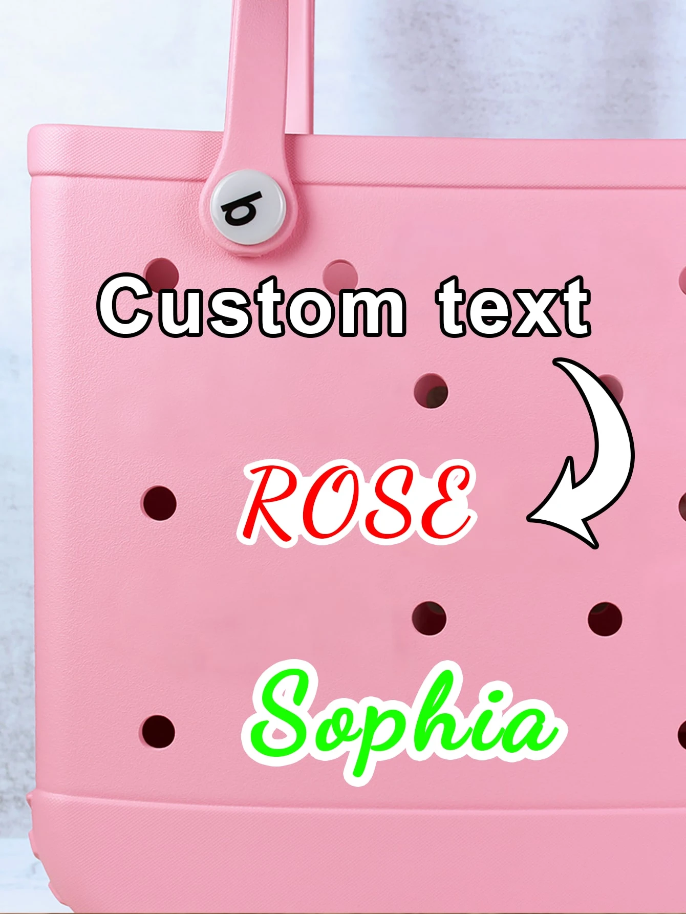 Custom Bag Charms Personalized Acrylic Bag Charms With Photo Logo DIY ...