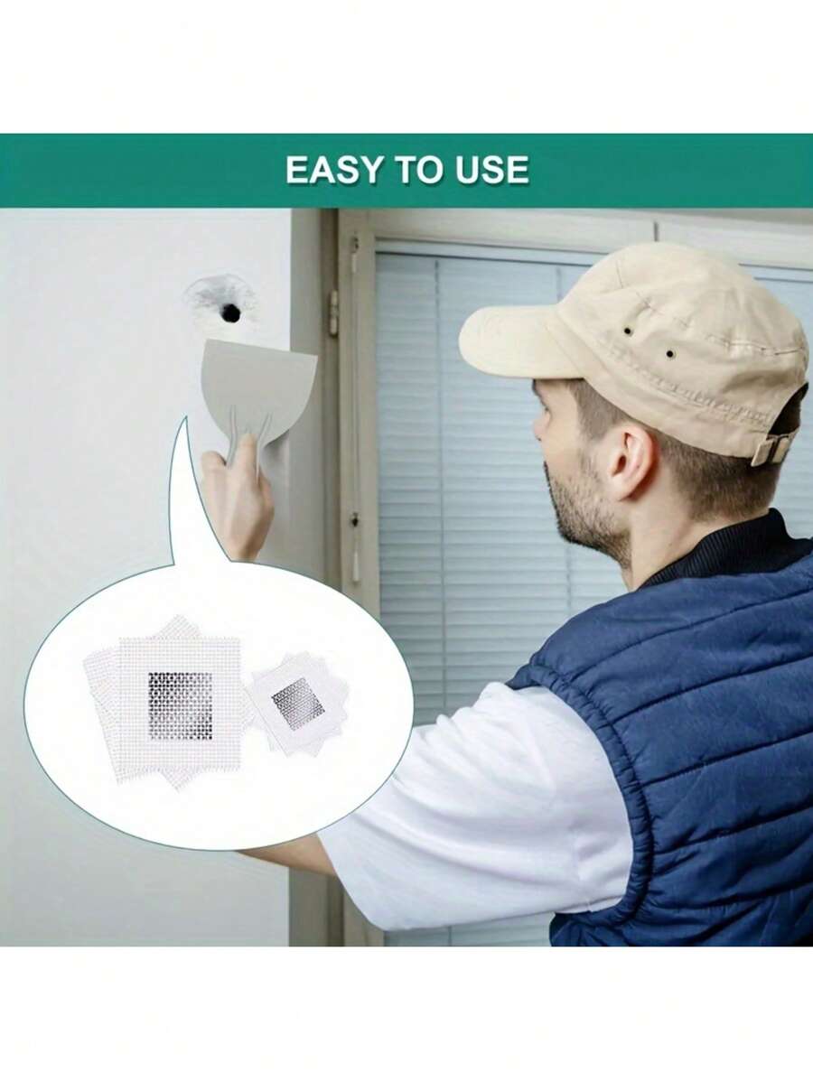 5 Drywall Repair Aluminum Wall Repair Patches, Fiber Mesh On Galvanized ...