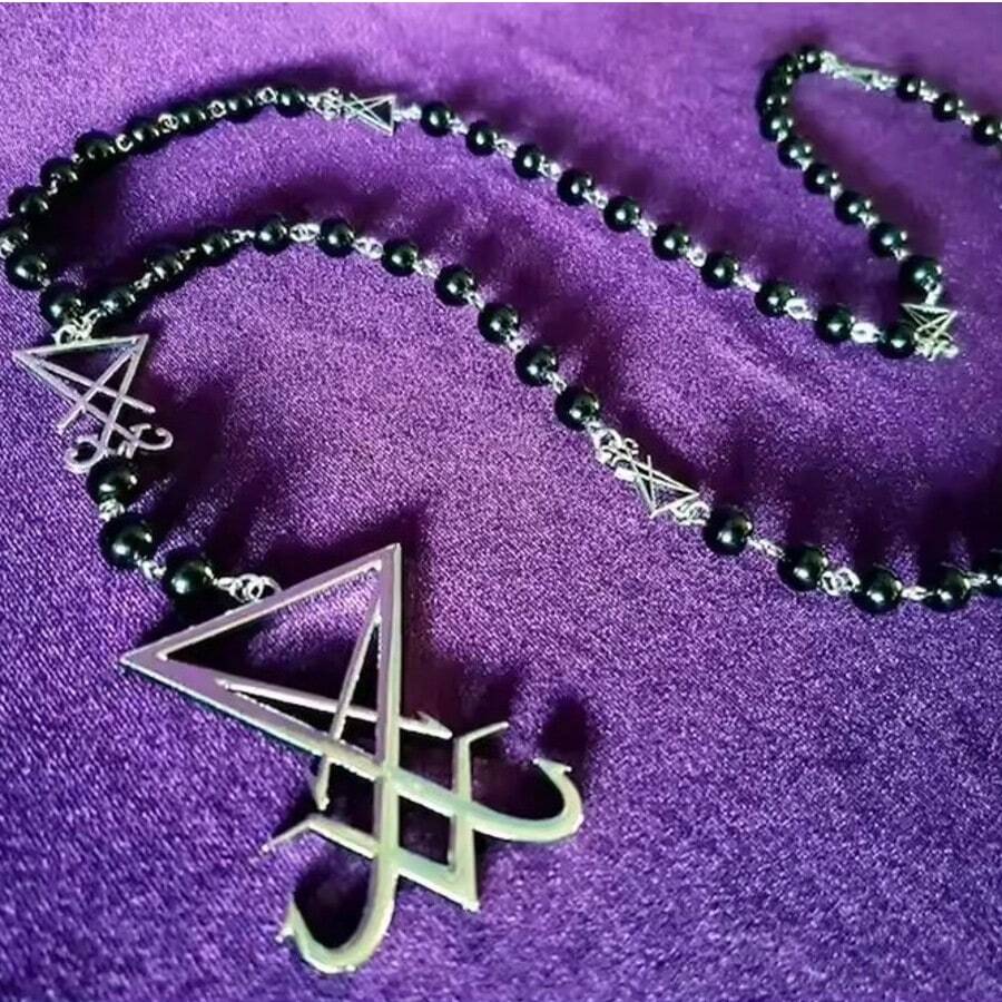 New Sigil Luciferian Necklace Occult Goth Gothic Necklaces Left Hand ...